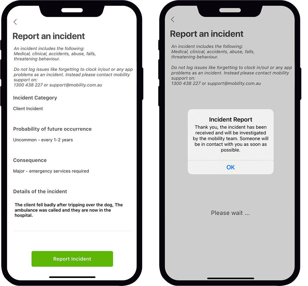 How to report an incident - mobility